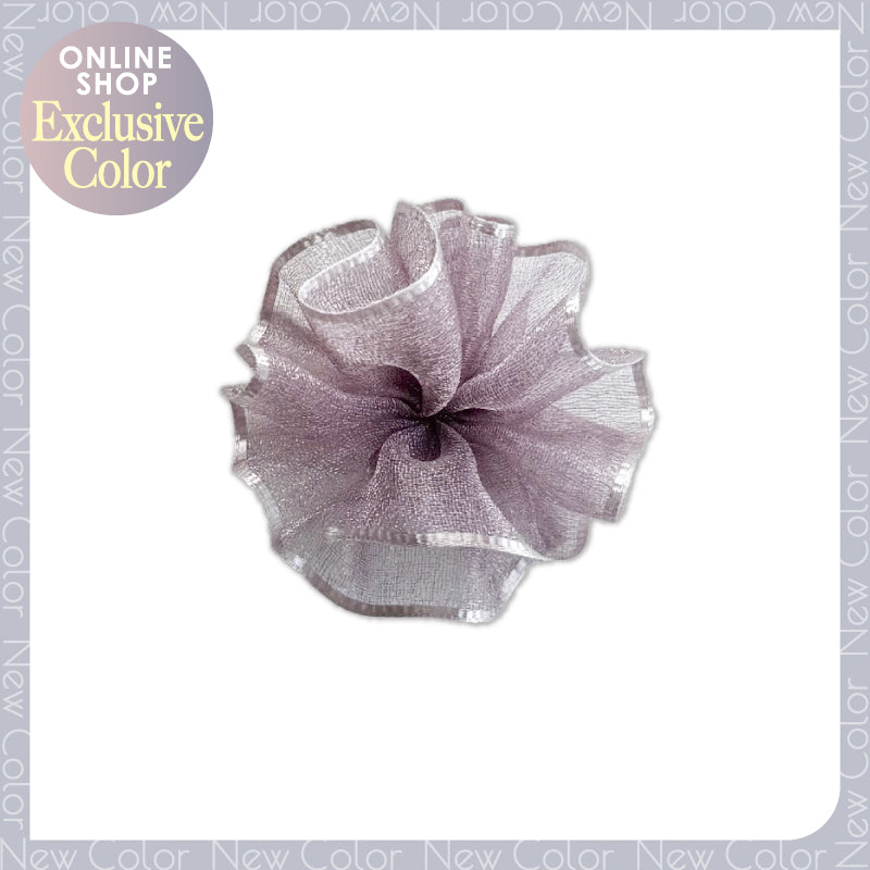F Rose Flower | Organdy Sheer Flower Ribbon | 24mm (15/16") Width x 10 ...