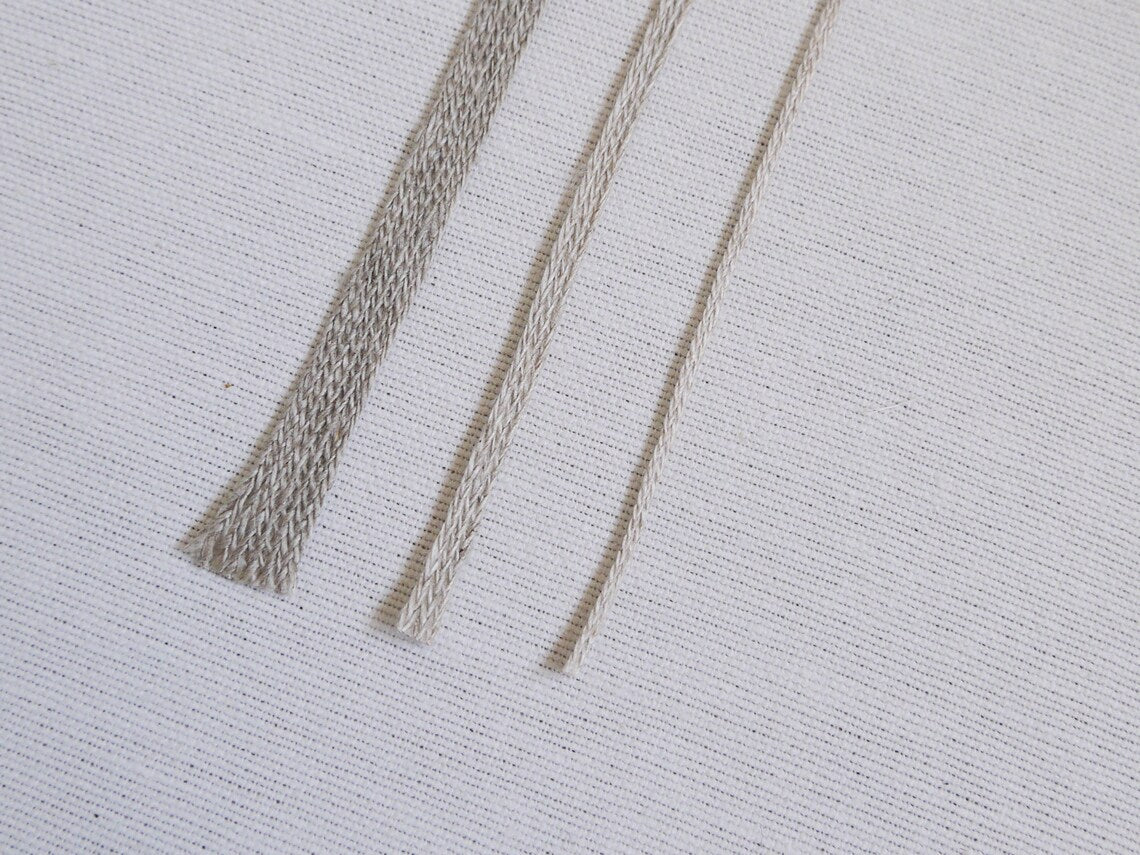 Linen 164 | 100% Washed Linen Flat Cord | 1mm, 2mm, 5mm | Rustic Vinta ...