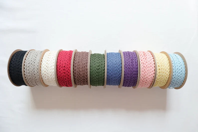 Linen 167 | 100% Washed Linen Ric Rac Zigzag Trim | 30m (32.81 Yards ...